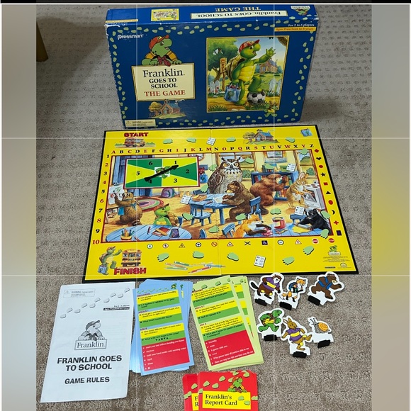 Pressman | Toys | Vintage 986 Franklin Goes To School Board Game All ...